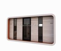 China Family Living Wooden Floor 20ft Seashore Holiday Special Shaped House with Customized Color and Fast Installation for sale