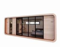 China Family Living Wooden Floor 20ft Seashore Holiday Special Shaped House with Customized Color and Fast Installation for sale
