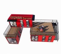 China 50/75/100mm Wave Sandwich Panel Container for Custom Hotel Made Bar Cafe Restaurant Store Shipping Container Coffee Shop for sale