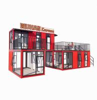 China 50/75/100mm Wave Sandwich Panel Container for Custom Hotel Made Bar Cafe Restaurant Store Shipping Container Coffee Shop for sale