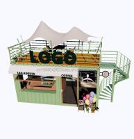 China Galvanized Steel Bending 20ft Prefabricated Container for Customized Color Restaurant Cafe Coffee Shop Bar for sale