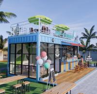 China Hotel Modern Design 20ft or 40ft Prefabricated Container Coffee Shop and Bar for Hotel for sale