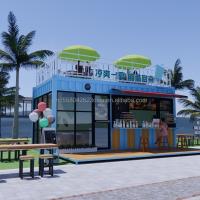 China Hotel Modern Design 20ft or 40ft Prefabricated Container Coffee Shop and Bar for Hotel for sale