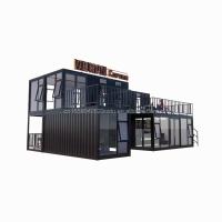 China 20ft or 40ft Container Houses Custom Made Bar Cafe Hotel Restaurant Store Shipping Container Coffee Shop Container Shop Kiosk for sale