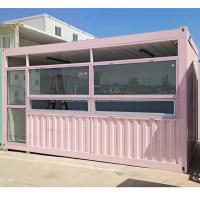 China Convenience Store Kiosk Booth in Flat Pack Container for Fast-food Restaurant and Coffee Shop Log Design for sale