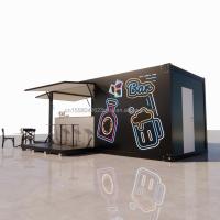China Container House Restaurant Shop Street Food Kiosk 20ft Mini Pop Up Shop Container with Aluminum Alloy Windows for sale