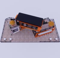 China Modified Shipping Container Shop House Container Coffee Shop with Galvanized Steel Square Tubes for sale