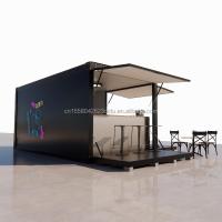China Container House Restaurant Shop Street Food Kiosk 20ft Mini Pop Up Shop Container with Aluminum Alloy Windows for sale