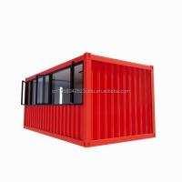 China Prefab Kit Set Modular Cabins Container Homes 20ft or 40ft Steel Frame Galvanized Steel Bending 180g for Kitset Building for sale