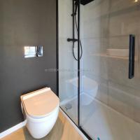 China One Bedroom Hotel Black Shipping Container House Steel Door Luxury 20ft Prefabricated Wooden Houses with Kitchen and Bathroom for sale