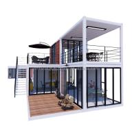 China Galvanized Steel Bending 40ft Container House Flat Pack Mobile Prefabricated Tiny Home with 3 Bedroom in High Demand for sale