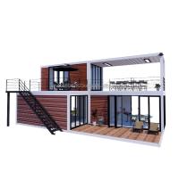 China Galvanized Steel Bending 40ft Container House Flat Pack Mobile Prefabricated Tiny Home with 3 Bedroom in High Demand for sale