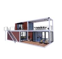 China Galvanized Steel Bending 40ft Container House Flat Pack Mobile Prefabricated Tiny Home with 3 Bedroom in High Demand for sale