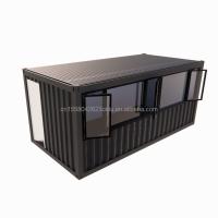 China 20ft or 40ft Mini Pop Up Shop Container House Restaurant Shop Street Food Kiosk Container with Aluminum Alloy Windows for sale