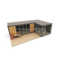 China Customized Color Eco-Friendly Living Solution Prefab Steel Houses Combined with 20ft or 40ft Options and Container Houses for sale