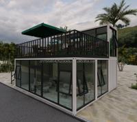 China Galvanized Steel Bending Frame Movable Shipping Container Shops Bar Container Mobile Coffee Shop Contains House Prefab for sale