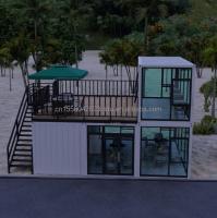 China Galvanized Steel Bending Frame Movable Shipping Container Shops Bar Container Mobile Coffee Shop Contains House Prefab for sale