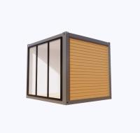 China Affordable Container House with 50/75/100mm Wave Sandwich Panel Wall and Aluminum Alloy Windows for sale
