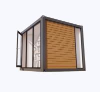 China Affordable Container House with 50/75/100mm Wave Sandwich Panel Wall and Aluminum Alloy Windows for sale