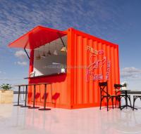 China Supermarket Made of Galvanized Steel Square Tubes Main Structure for 20ft or 40ft Mobile Prefabricated Foldable House for sale