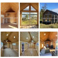 China Modern Triangular Resort Hotel Prefab Container House with One Bed Bathroom Kitchen and Garden Features Sandwich Panel Door for sale