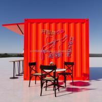 China Supermarket Made of Galvanized Steel Square Tubes Main Structure for 20ft or 40ft Mobile Prefabricated Foldable House for sale
