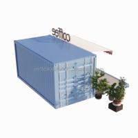 China Bathroom Container Houses 20ft Foldable Luxury Prefabricated Portable Shipping Container Prefab Coffee Shop for sale