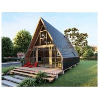 China EU Bathroom Living Room Wooden Triangle Container with Sandwich Panel Door and Galvanized Steel Square Tubes Structure for sale