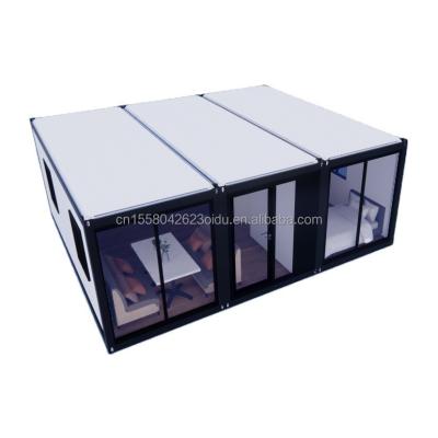 China Container Houses Affordable Steel Structure Prefab Homes with 50/75/100mm Wave Sandwich Panel Walls for sale
