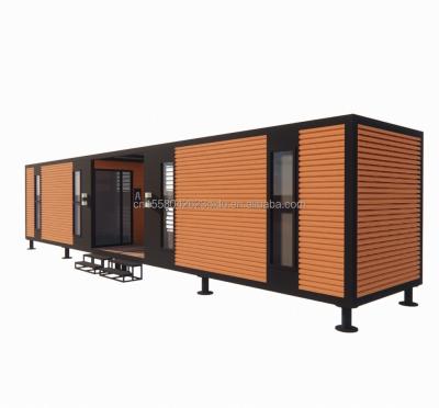 China Affordable Aluminum Alloy Windows Steel Structure Prefab Foldable Villa Container House with Galvanized Steel Square Tubes for sale