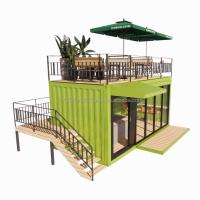 China Bathroom 20ft Portable Kiosk Modified Prefab Modular Coffee Shop Shipping Container Bar Tiny House in Modern Design Style for sale