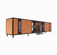China Affordable Aluminum Alloy Windows Steel Structure Prefab Foldable Villa Container House with Galvanized Steel Square Tubes for sale