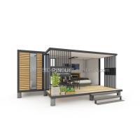 China Prefab Modular Container Houses Modern Design Style with Steel Frame Galvanized Steel Bending 180g for sale