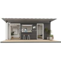 China Galvanized Steel Square Tubes Main Structure Used for Prefabricated Modular Flat Pack Shipping Container Office Building for sale