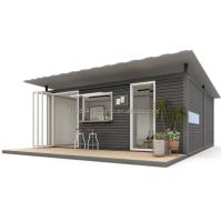 China Galvanized Steel Square Tubes Main Structure Used for Prefabricated Modular Flat Pack Shipping Container Office Building for sale