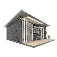 China Galvanized Steel Square Tubes Main Structure Used for Prefabricated Modular Flat Pack Shipping Container Office Building for sale
