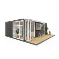 China Galvanized Steel Square Tubes Main Structure Used for Prefabricated Modular Flat Pack Shipping Container Office Building for sale
