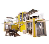 China Foldable Steel Structure Container Houses for Bars and Cafes for sale