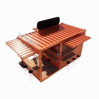 China Aluminum Alloy Windows Popular 20FT Container Coffee Shop Container House for Restaurant for sale
