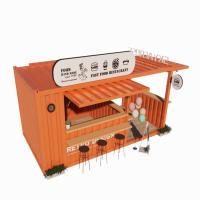 China Aluminum Alloy Windows Popular 20FT Container Coffee Shop Container House for Restaurant for sale