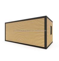China Wooden Floor Villa Container Portable Assembly 20 Feet Modular Flat Pack Steel Mobile Prefab House for Chinese Villa for sale