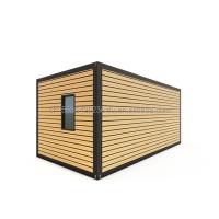 China Wooden Floor Villa Container Portable Assembly 20 Feet Modular Flat Pack Steel Mobile Prefab House for Chinese Villa for sale