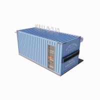 China Galvanized Steel Square Tubes Container Houses 20ft Portable Kiosk Modified Prefab Modular Coffee Shop Shipping Container Bar for sale