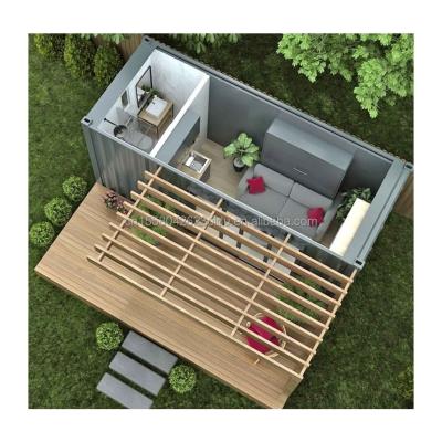 China Customizable Design Modern EU 20ft Wooden Prefabricated House Garden Tiny Independent Apartment for sale