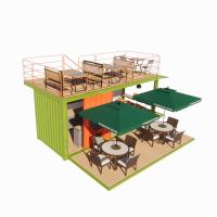China 2023 Top Selling Outdoor Modular Prefab Houses Container Steel Frame Galvanized with Galvanized Steel Bending Container for sale