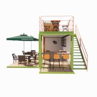 China 2023 Top Selling Outdoor Modular Prefab Houses Container Steel Frame Galvanized with Galvanized Steel Bending Container for sale