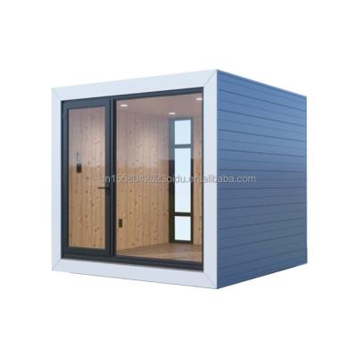 China Hotel Prefabricated Wooden Garden House with Modern Design and Galvanized Steel Square Tubes Main Structure EU10ft 20ft for sale