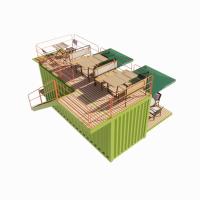 China 2023 Top Selling Outdoor Modular Prefab Houses Container Steel Frame Galvanized with Galvanized Steel Bending Container for sale