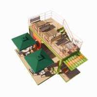 China 2023 Top Selling Outdoor Modular Prefab Houses Container Steel Frame Galvanized with Galvanized Steel Bending Container for sale