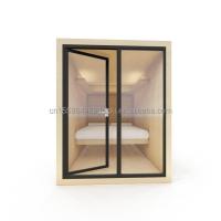 China EU 10ft Modern Wooden Prefabricated Mini Bed Cabin for Supermarket or Office Wall 50/75/100mm Wave Sandwich Panel for sale